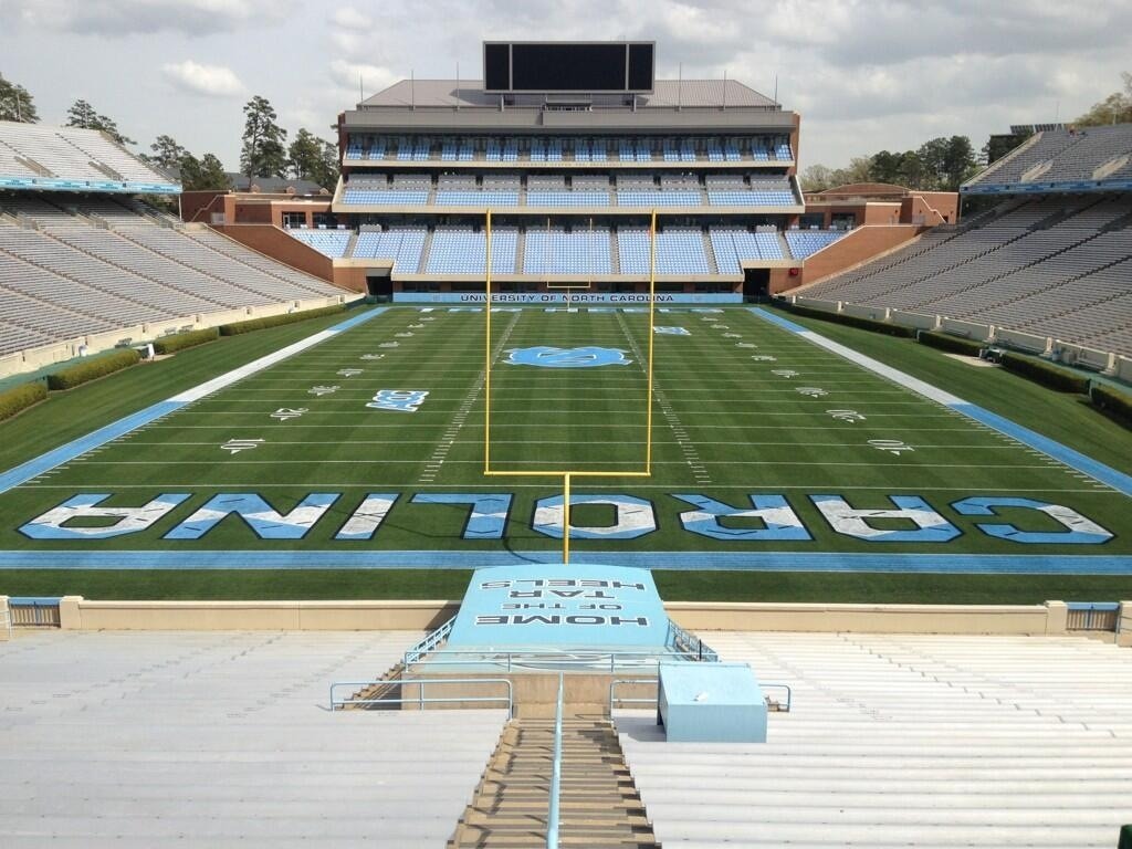 University of North Carolina's new football field design is sick!