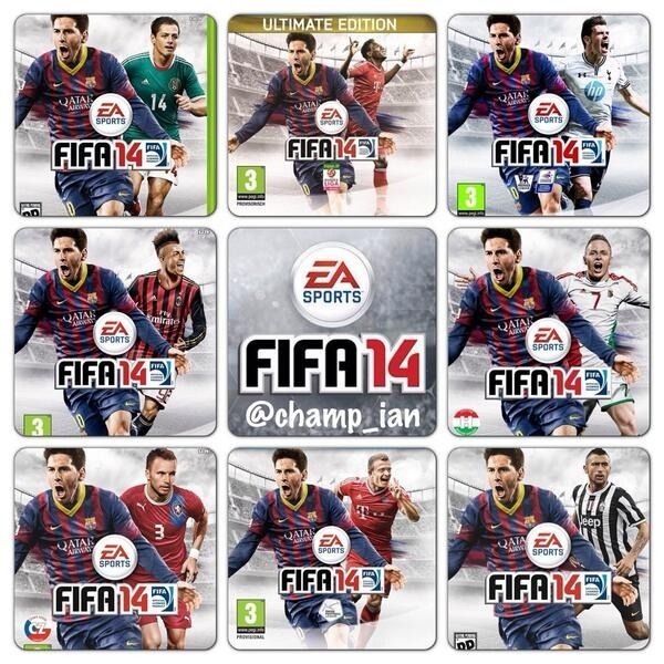 The FIFA14 covers so far…