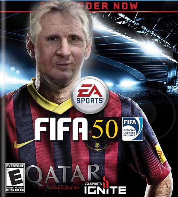 Messi on the cover of FIFA 50