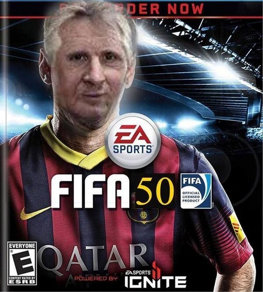 Messi on the cover of FIFA 50
