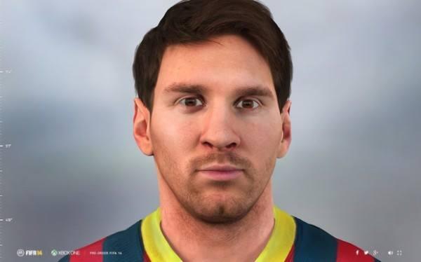 Face Messi in FIFA 14 video game