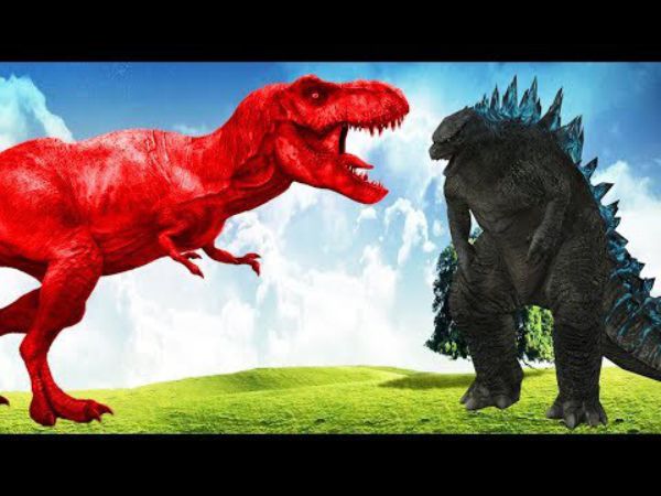 Godzilla Vs Dinosaurs Cartoons For Children Wild Animals Finger Family ...
