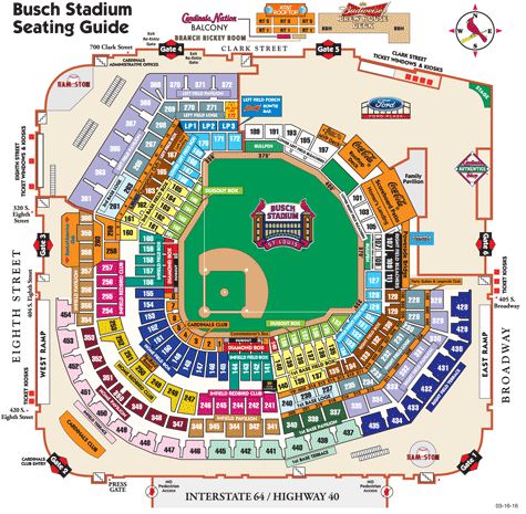 St Louis Cardinal Stadium Seating Chart | Paul Smith