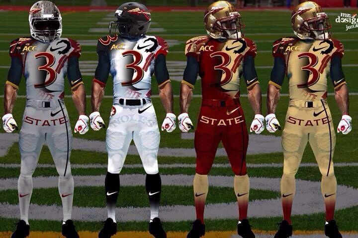 Florida State's redigned football uniforms by Mr. Design Junkie.